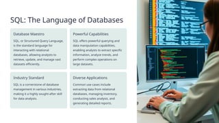 6 Top Data Analytics Tools Every Data Analyst Should Master | PPTX