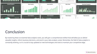 6 Top Data Analytics Tools Every Data Analyst Should Master | PPTX
