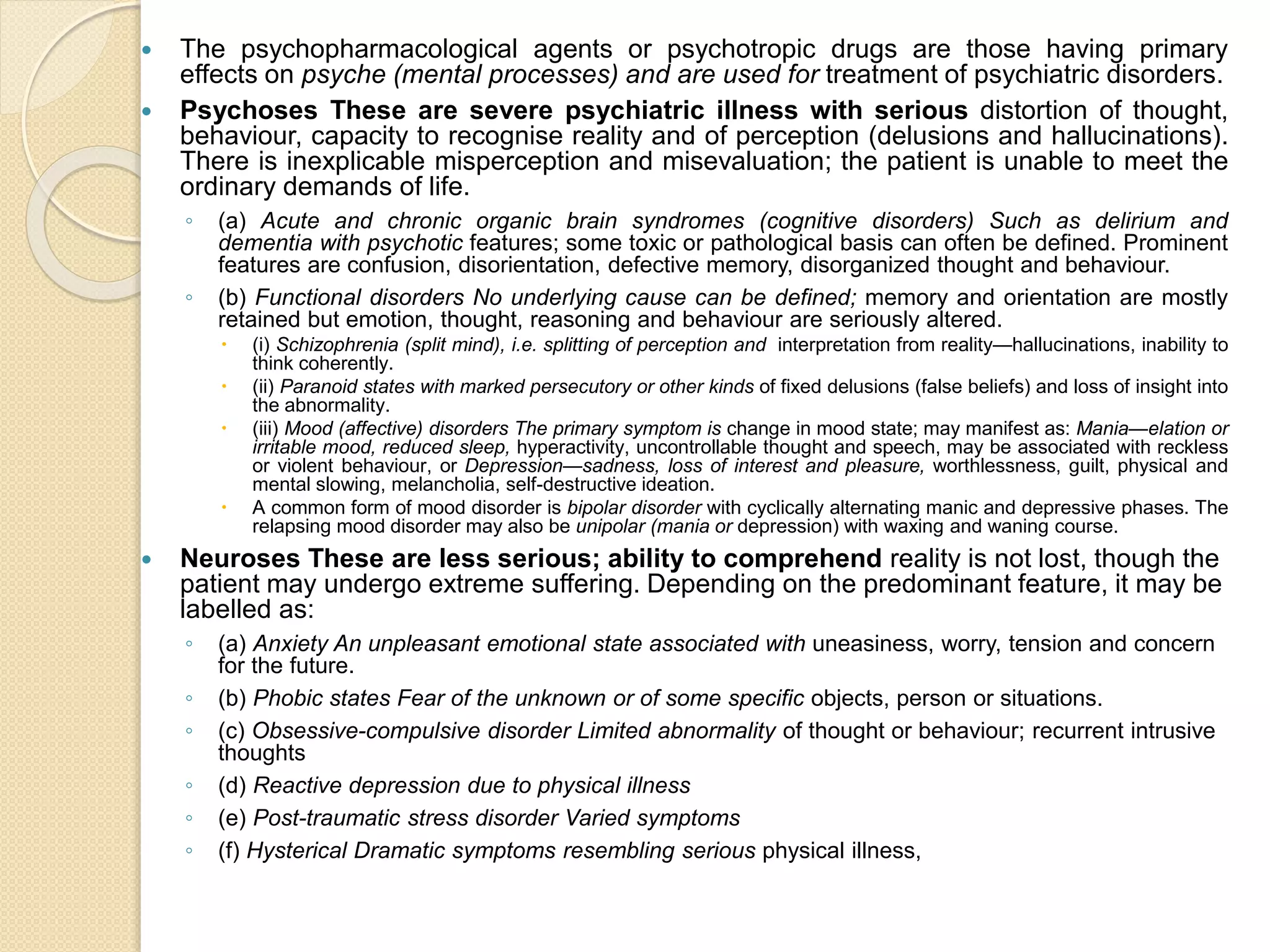 Tranquilisers | PPTX