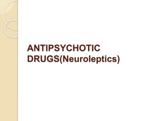 Tranquilisers | PPTX