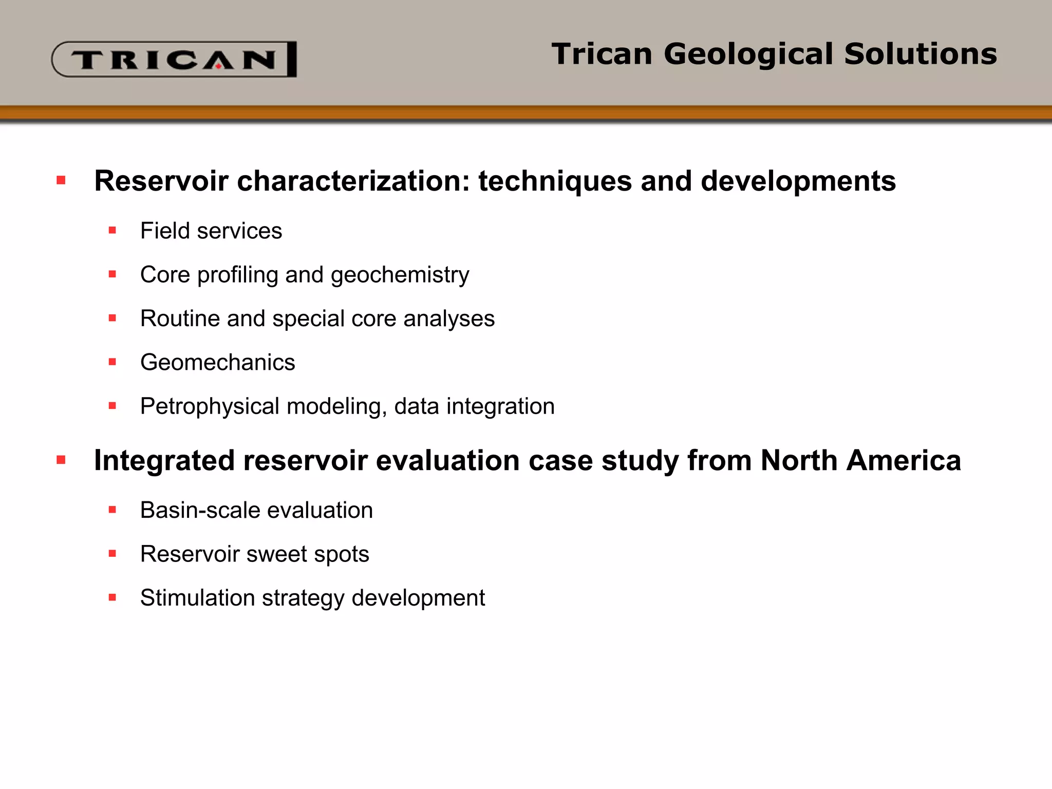 Trican Well Service - Unconventional Resources Presentation | PPTX