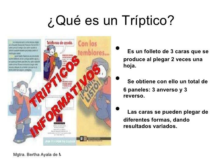 Que es el triptico - Imagui