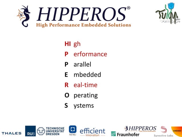 HiPEAC 2019 Tutorial - Maestro RTOS | PPT