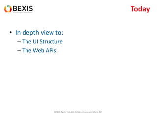 6 The UI Structure and The Web API | PPT