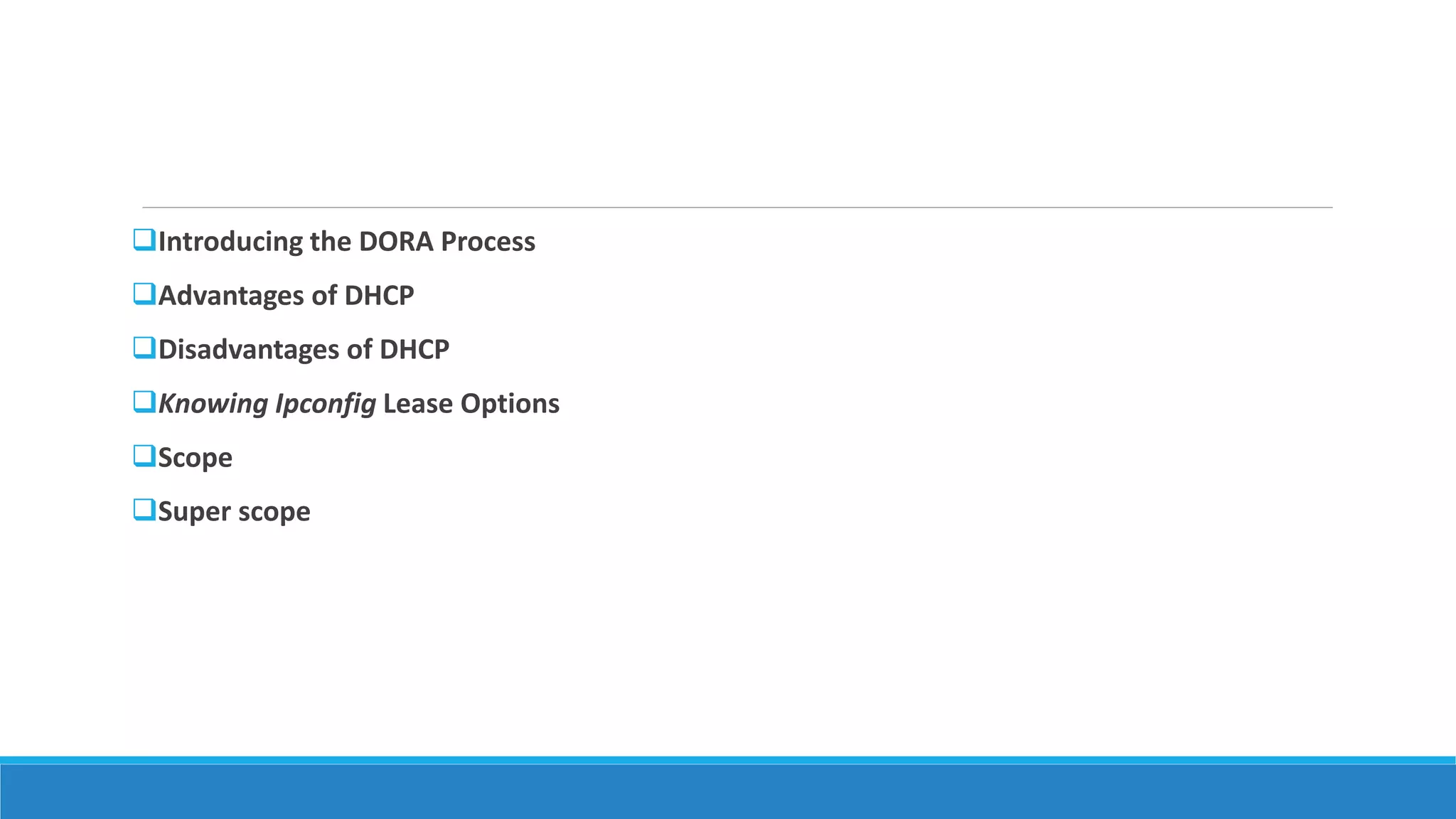 6 understanding DHCP | PPTX