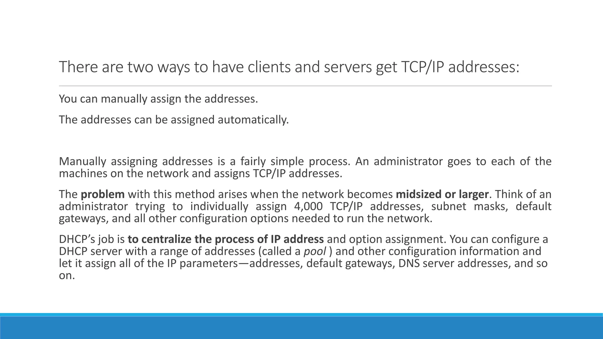 6 Understanding Dhcp Pptx Computer Networking Computing