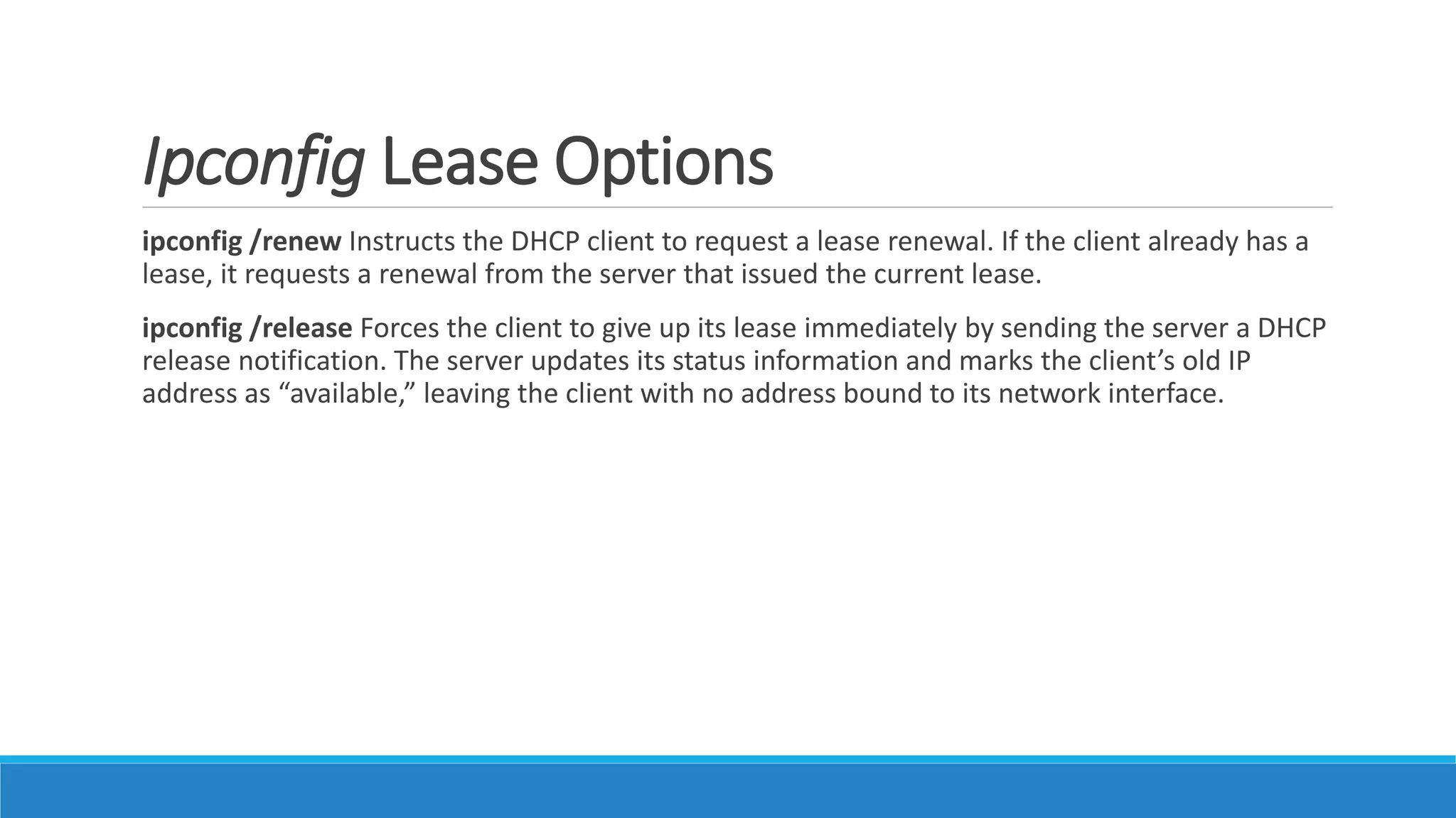 6 Understanding Dhcp Pptx Computer Networking Computing