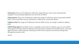 6 understanding DHCP | PPTX