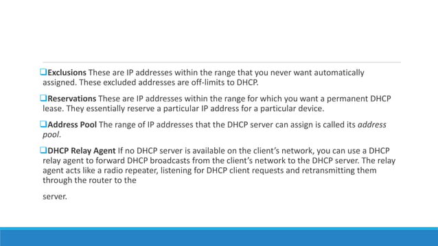 6 Understanding Dhcp Pptx Computer Networking Computing