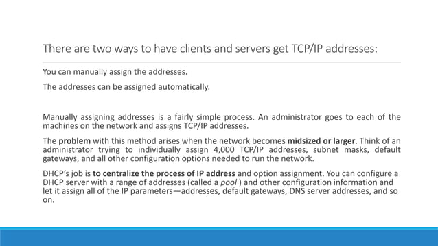 6 understanding DHCP | PPTX | Computer Networking | Computing