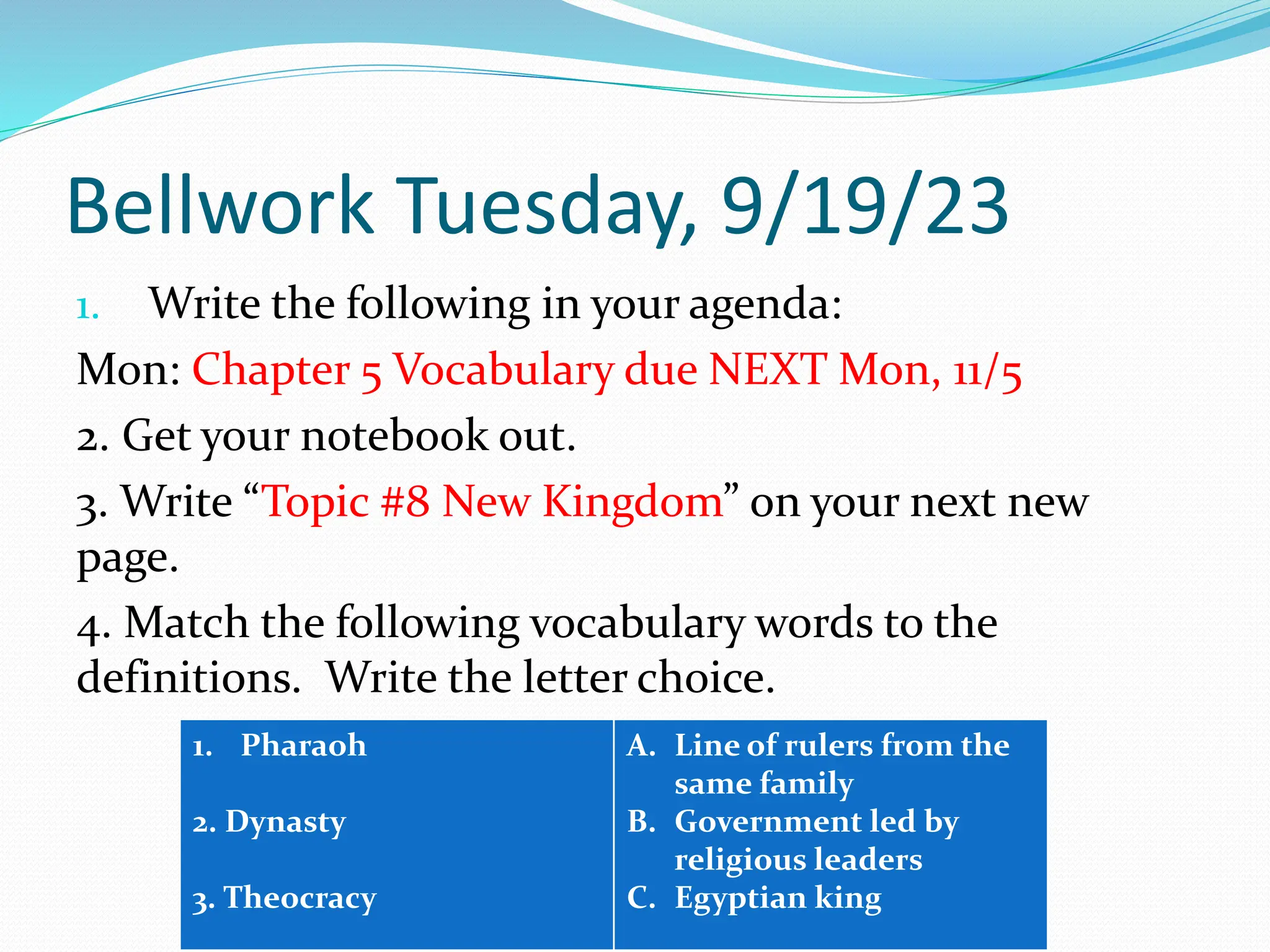 Unit 2 Chapter 5: Ancient Egypt and Kush | PPTX