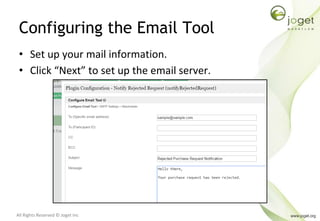 Joget Workflow v6 Training Slides - 6 - Using your First Process Tool | PPT
