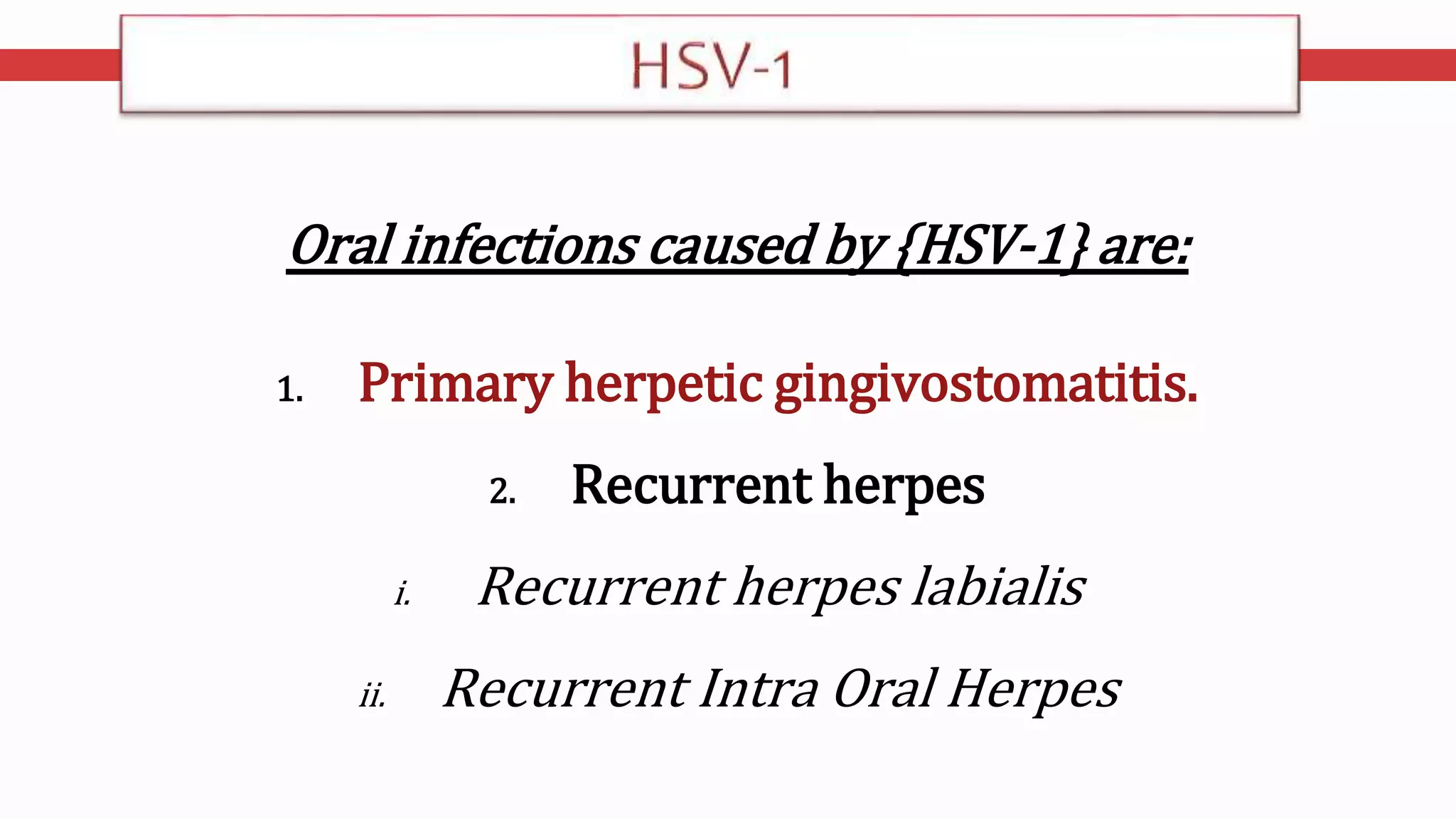 6 vb lesions (1) viral infection & hsv - copy | PPTX