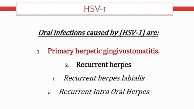 6 vb lesions (1) viral infection & hsv - copy | PPT