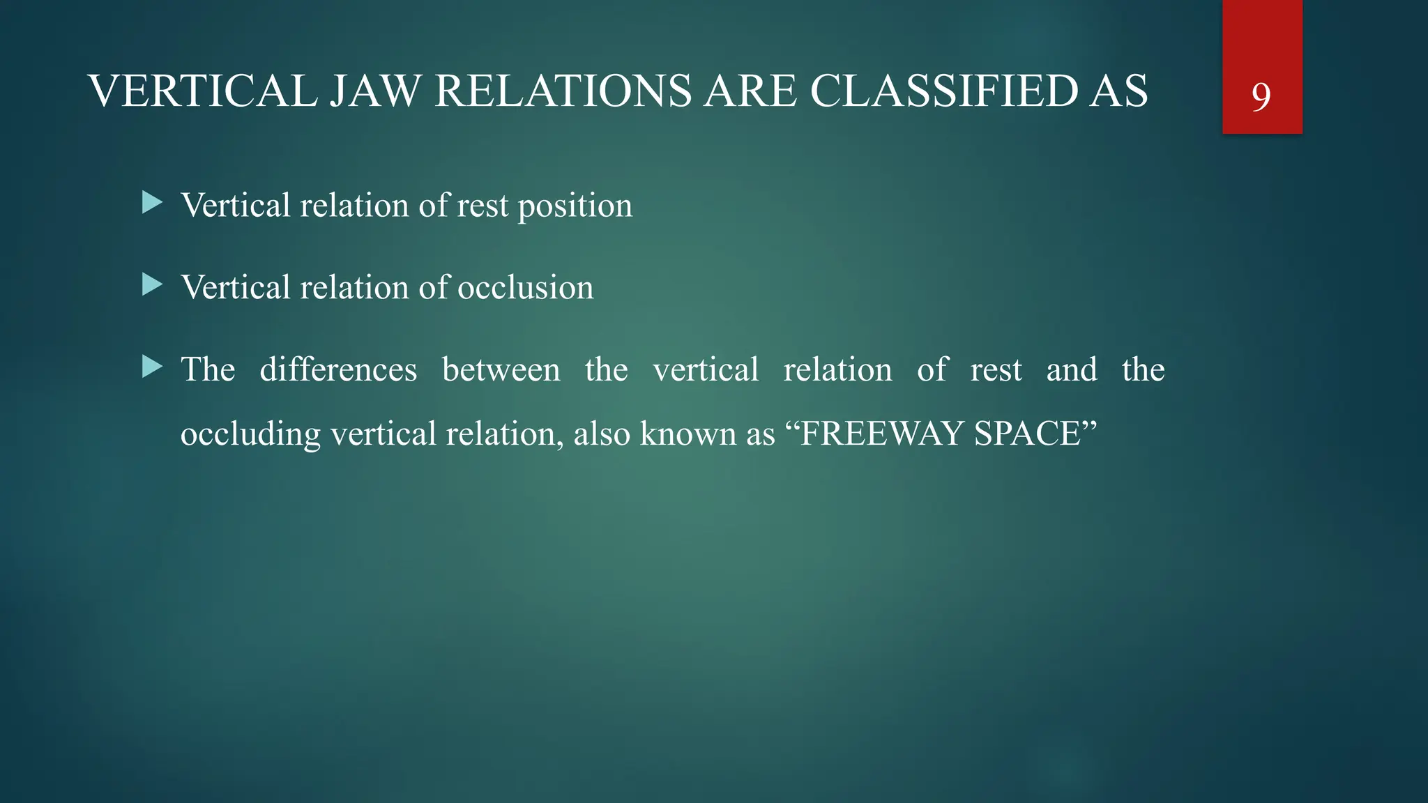 Vertical Jaw Relation | PPTX