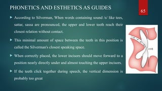Vertical Jaw Relation | PPTX