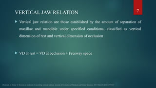Vertical Jaw Relation | PPTX