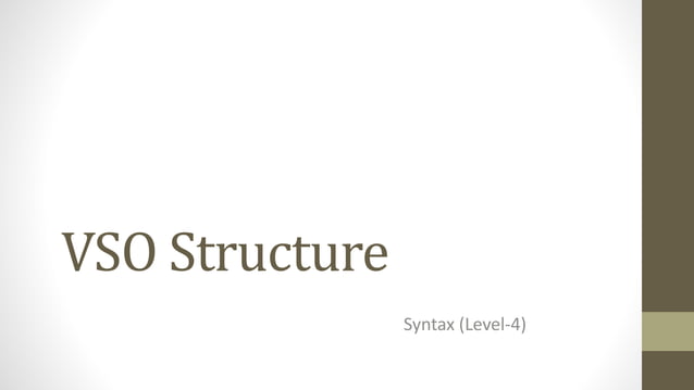 VSO structure | PPT