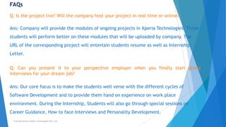 6 Week Summer Internship in Delhi NCR for B.Tech, MCA, Bsc IT, etc ...