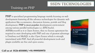 6 weeks Summer Training with live project on Dot Net, Java, PHP in Gurgaon Delhi | PPT | Free ...