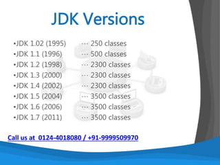 6 Weeks Summer Training on Java By SSDN Technologies | PPTX