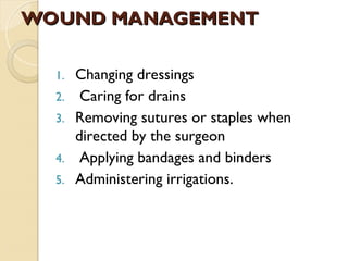 Wound Care and types and management that in health care system | PPT