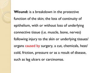 Wound Care and types and management that in health care system | PPT