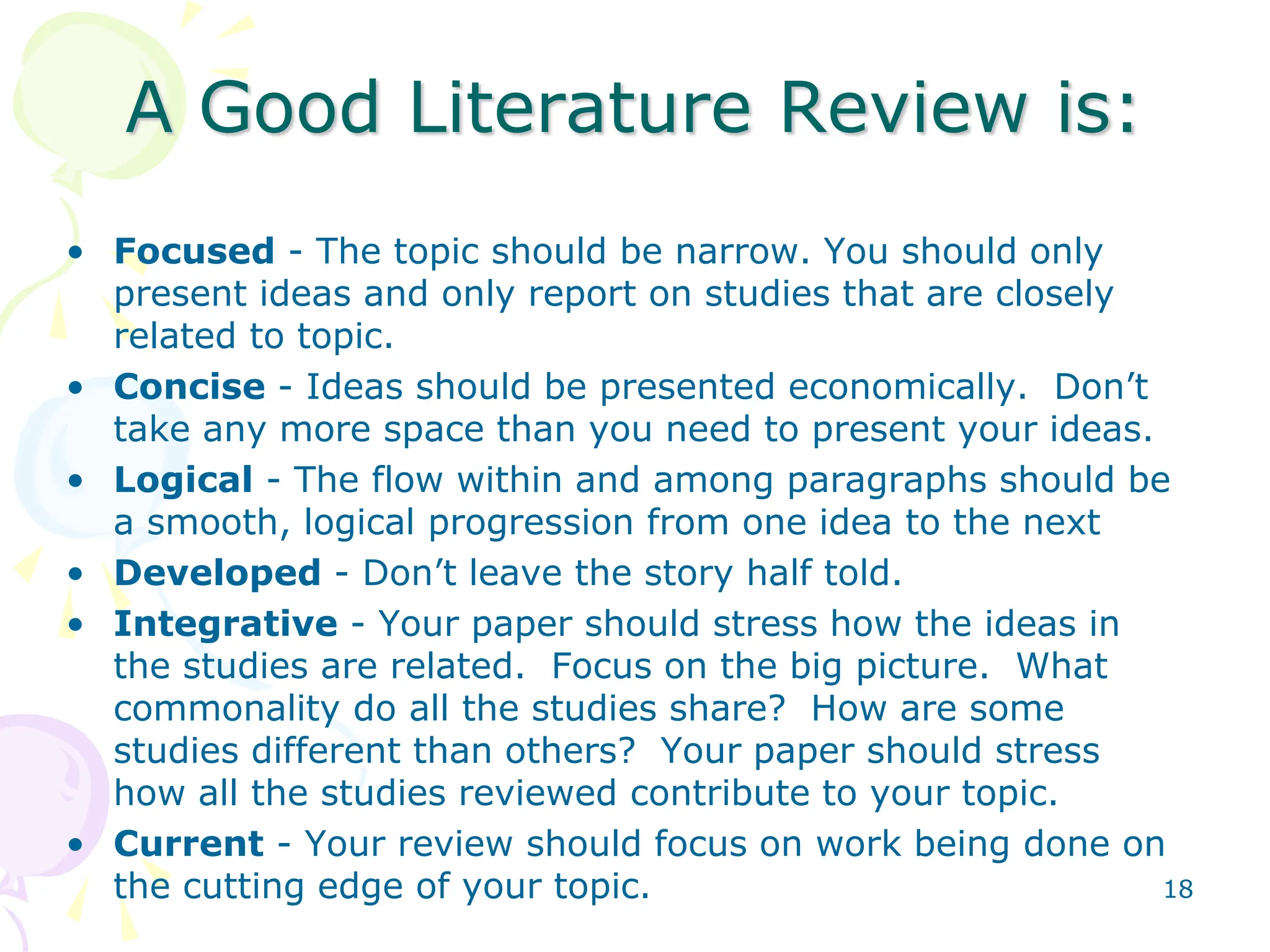 6-Writing and presenting literature review.ppt