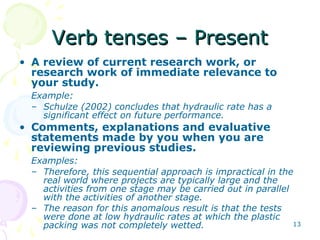 6 writing and presenting literature review-khalid | PPT