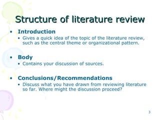 6 writing and presenting literature review-khalid | PPT