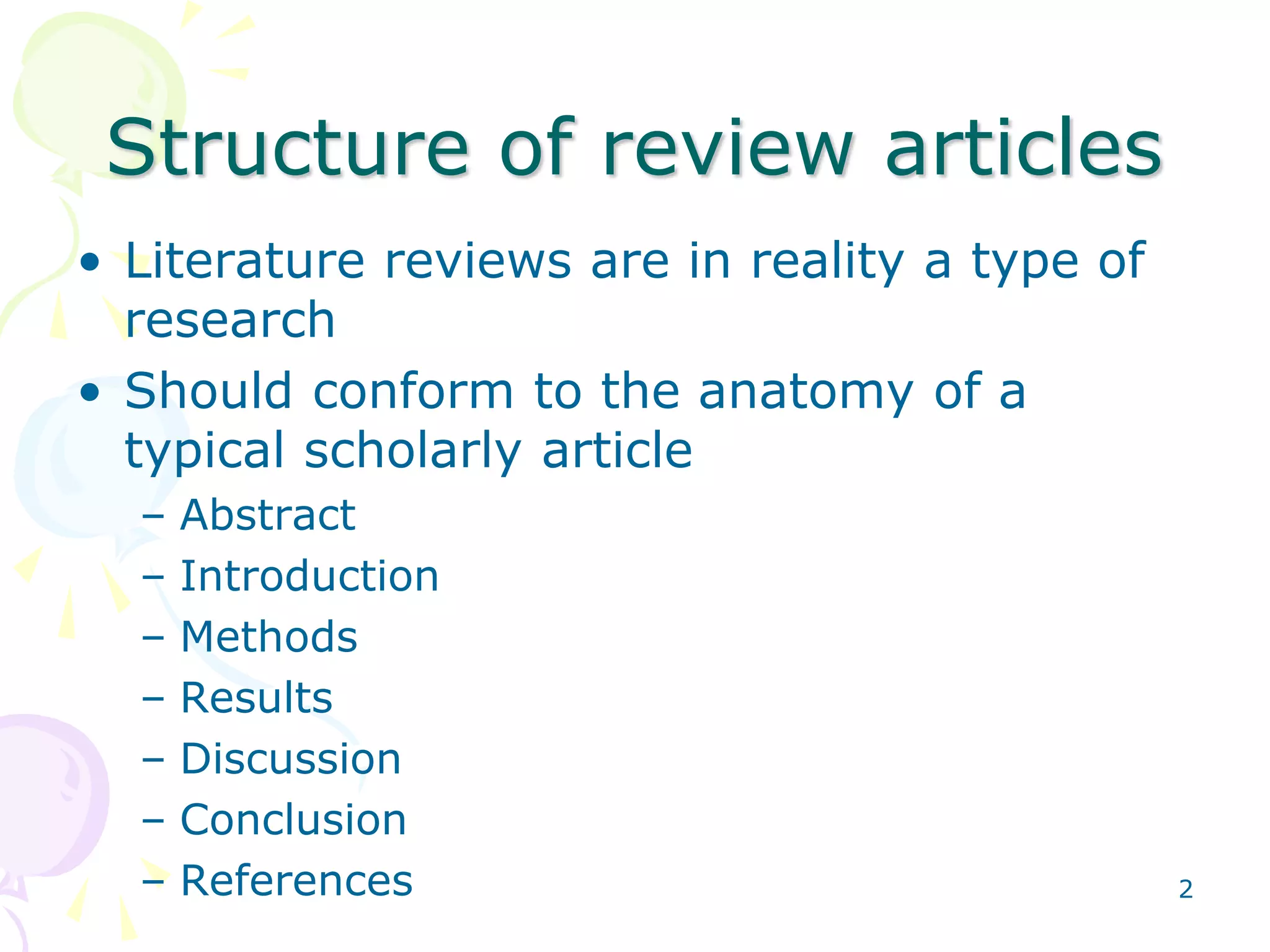 6-Writing and presenting literature review-Khalid.ppt