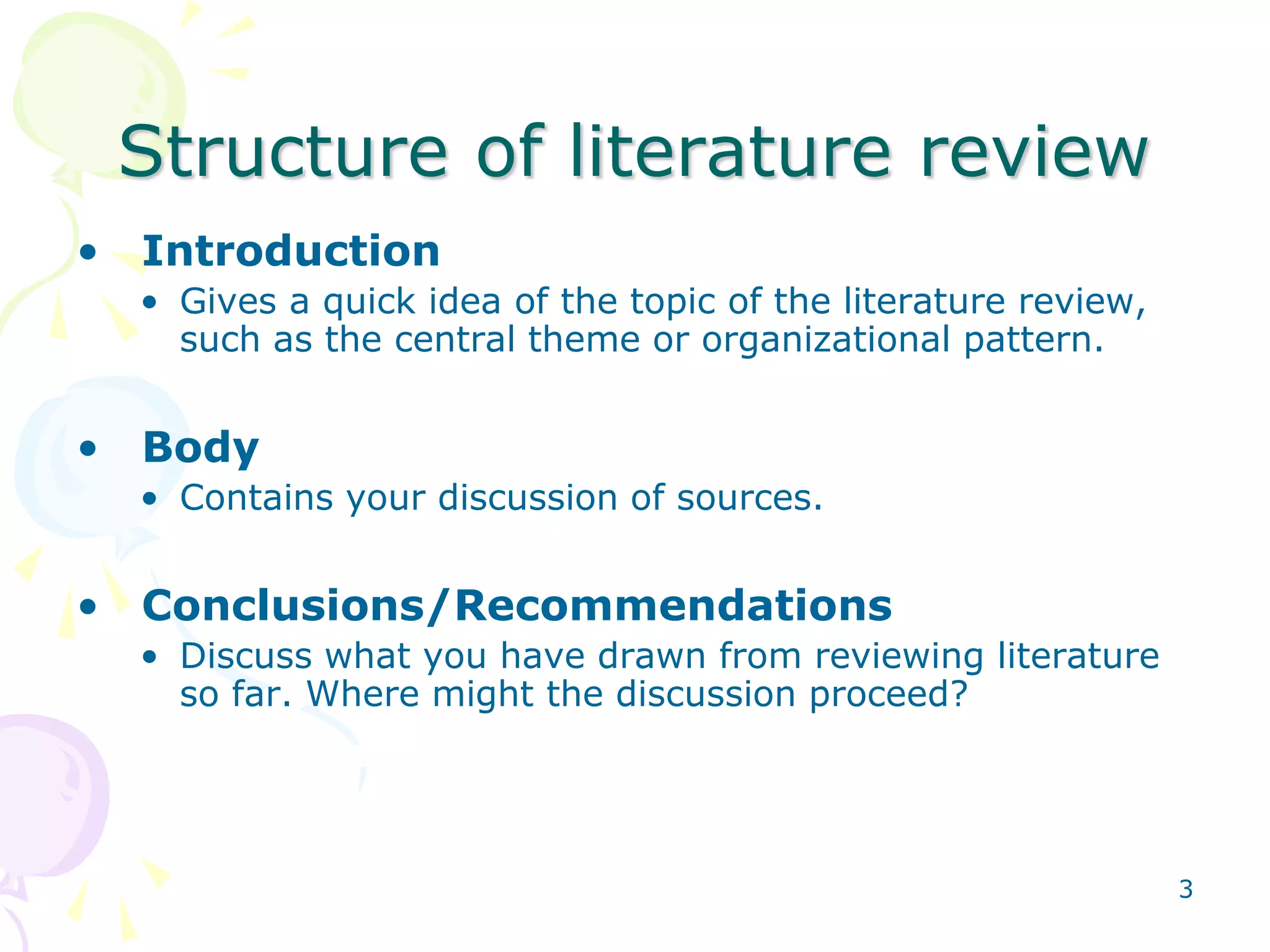 6-Writing and presenting literature review-Khalid.ppt