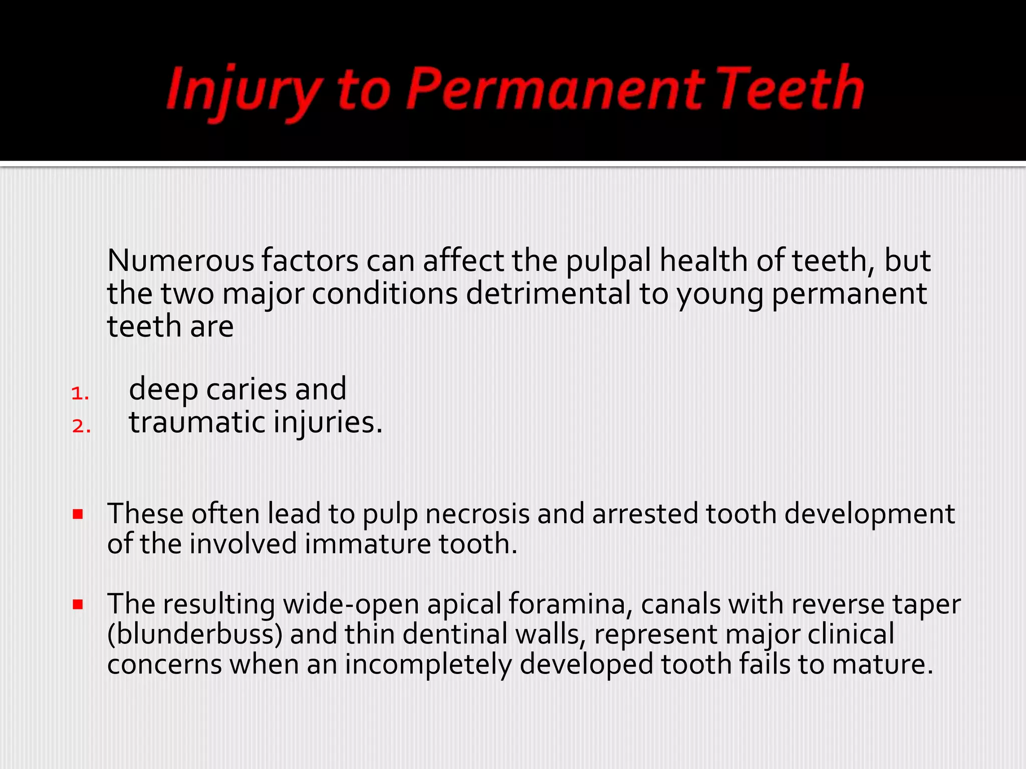 young permanent tooth | PPTX