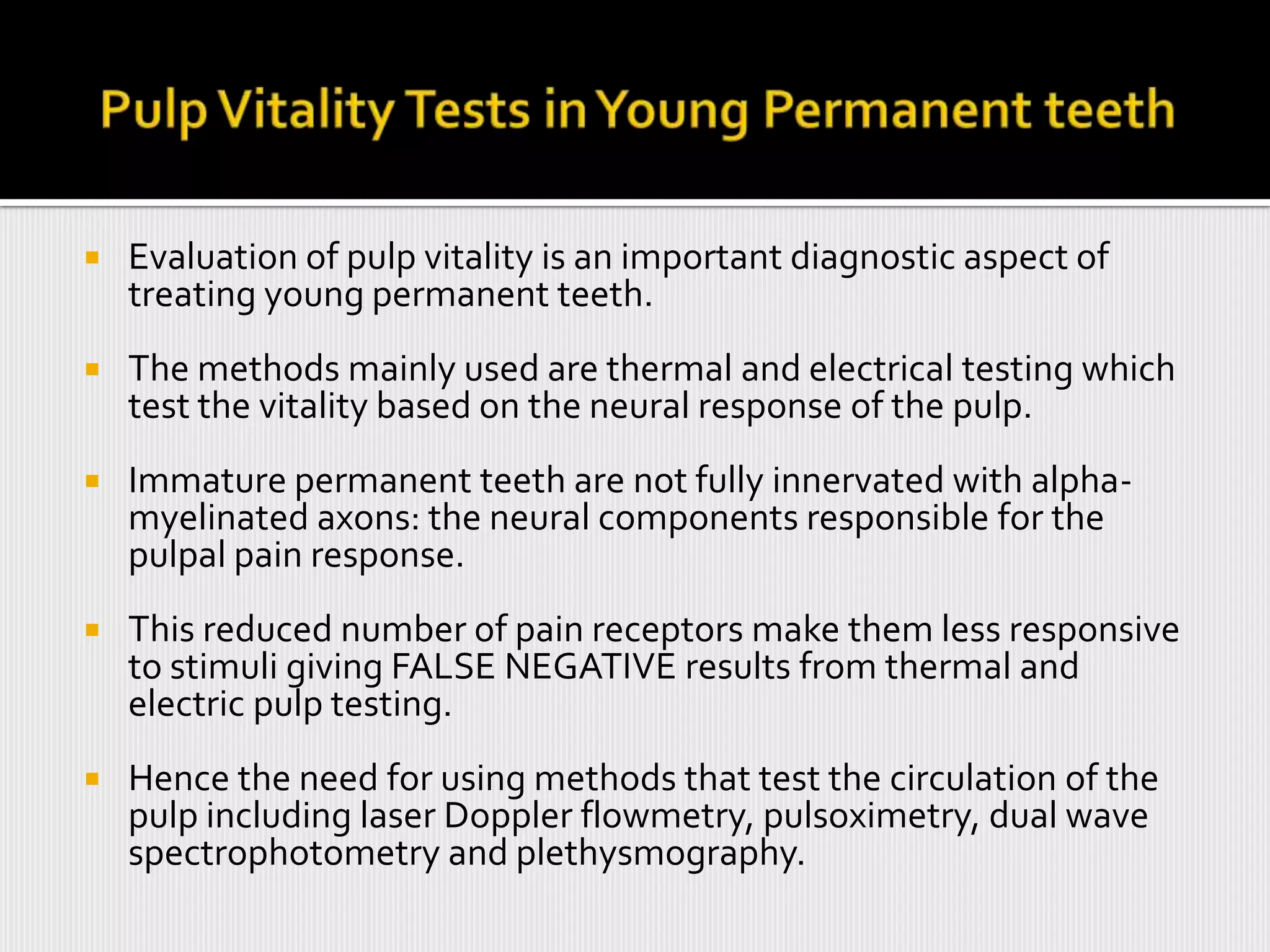 young permanent tooth | PPTX