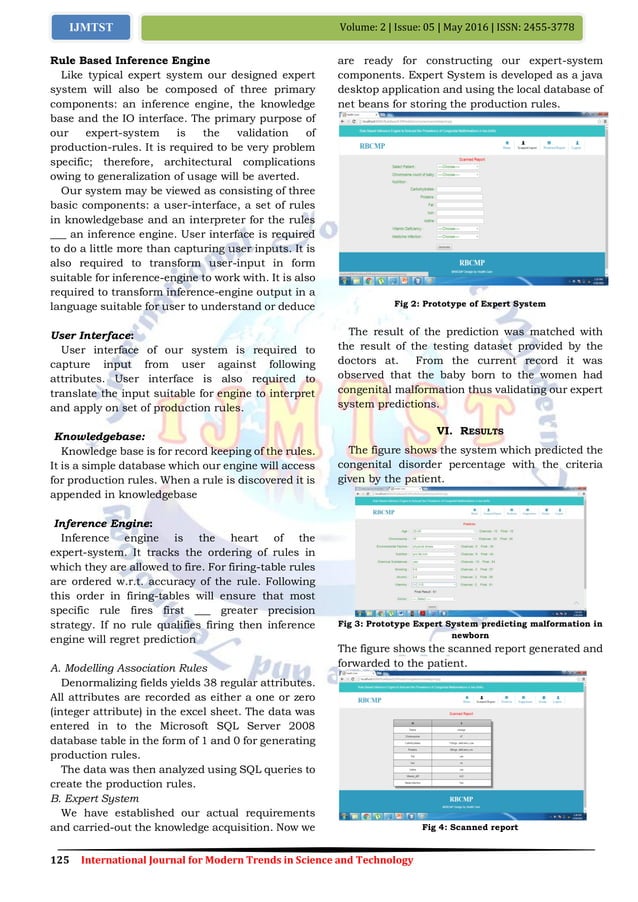 Congenital Disorder in the Fetal Development of a Live Birth using Rule Based Inference | PDF
