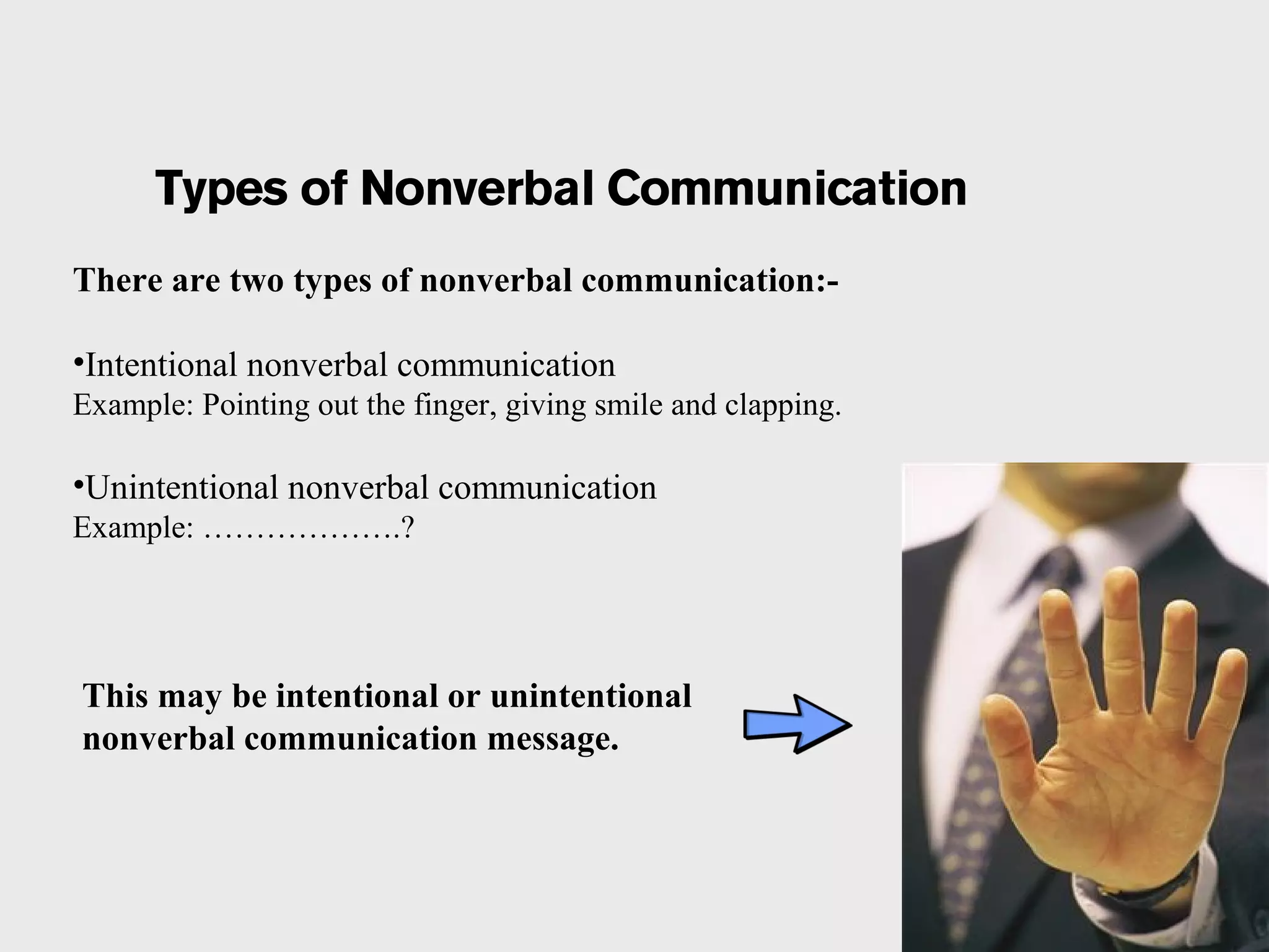 non-verbal communication | PPT