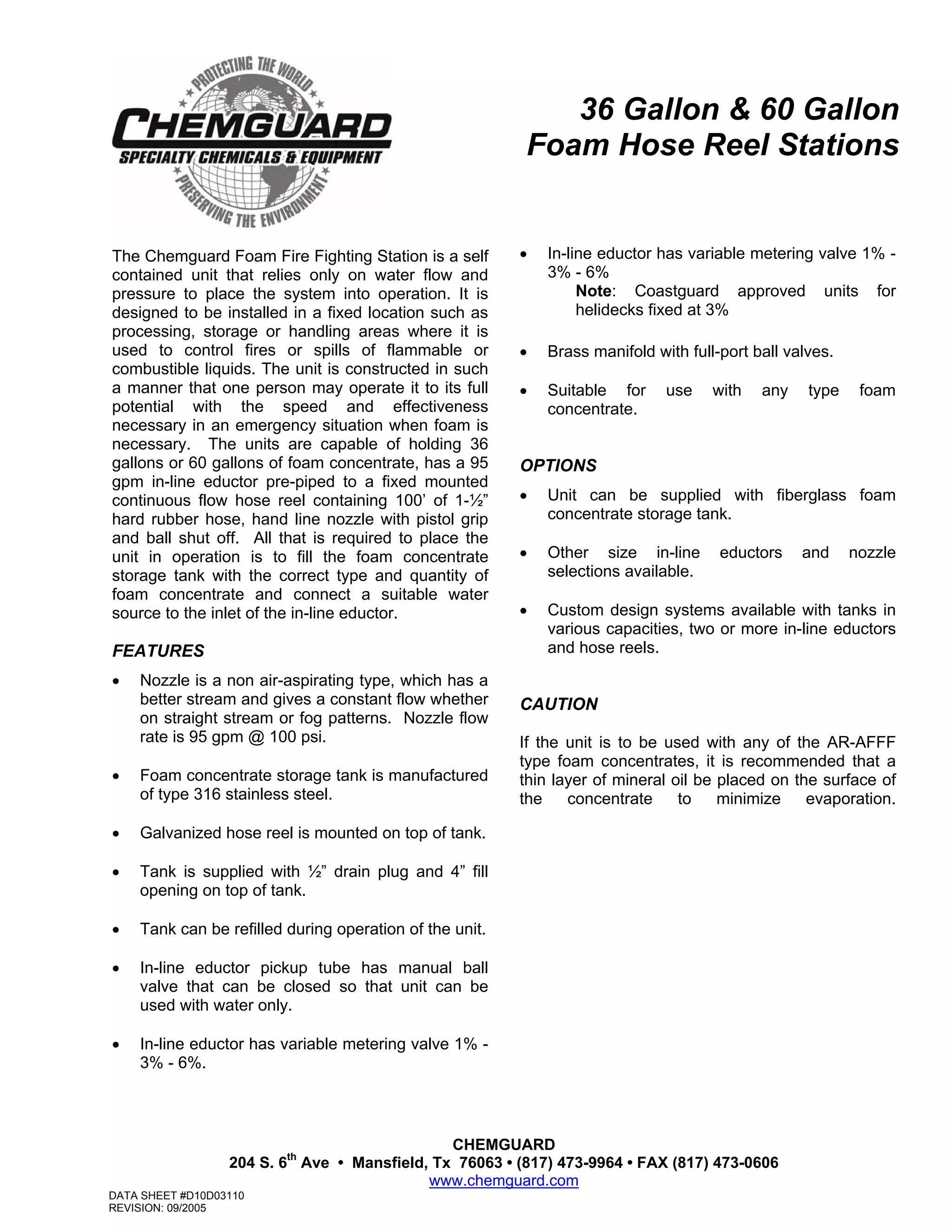 60.gallon foam.hose.reel.stations | PDF