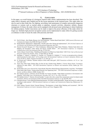 Design & Development of Vision Controlled Snake Robot | PDF
