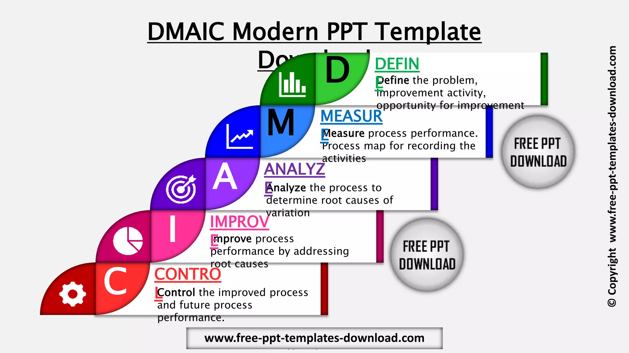 DMAIC Modern PPT Template Download.pptx