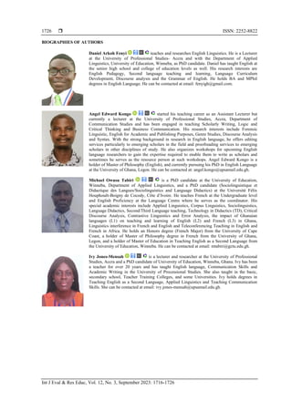 English speaking anxiety among English-major tertiary students in Ghana ...