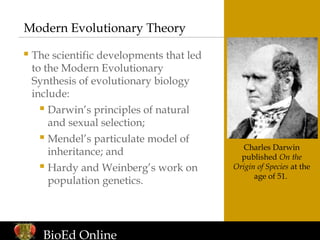 Biological Evolution: Evolutionary Theory | PPT