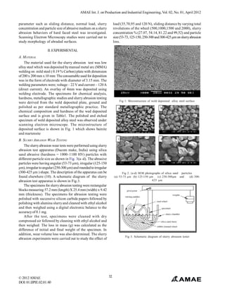 Investigations on Wear by Slurry Abrasion of Hardfaced Low Alloy Steel | PDF