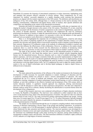 Formation of key skills of the XXI century in the educational practice ...