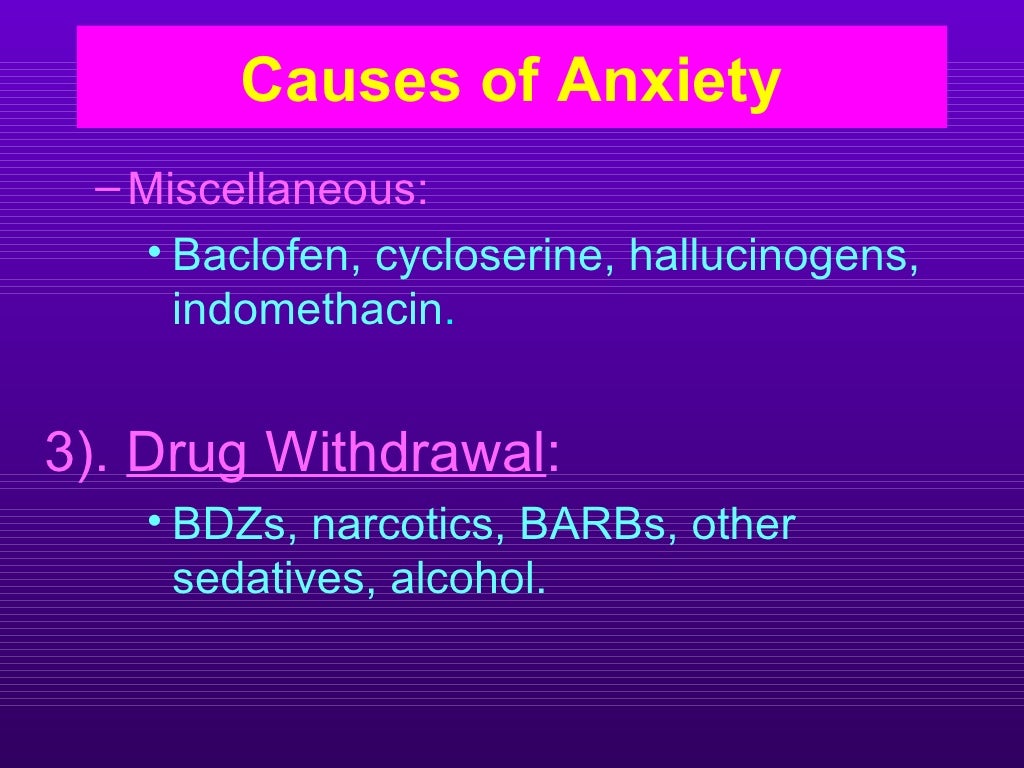 Anxiolytic drugs