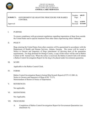 600.59 government quarantine procedures for rabies control | PDF