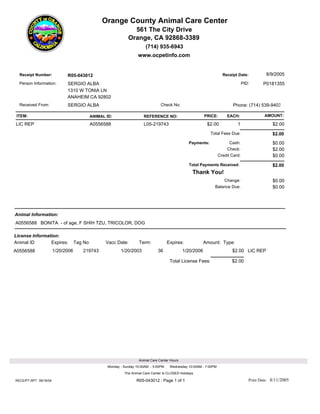 600.17 dog license replacement | PDF