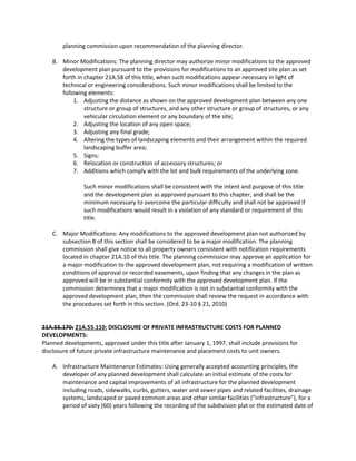 Staff Report on Modifications to Planned Development Ordinance. | PDF