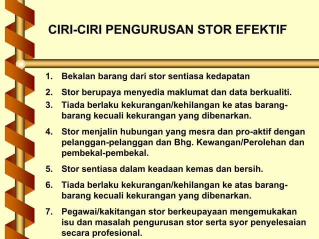6000 pengurusan stor | PPT