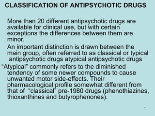 Anti psychotic drugs classification ppt l | PPT