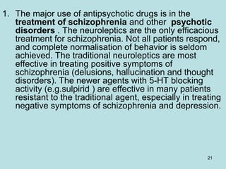 Anti psychotic drugs classification ppt l | PPT